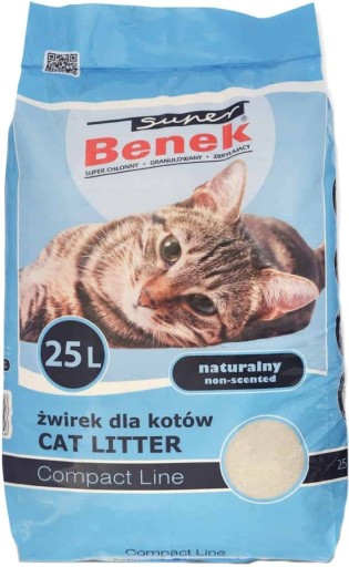 Super BENEK Compact Naturalny Żwirek NIEBIESKI 25L (5905397010746 ...