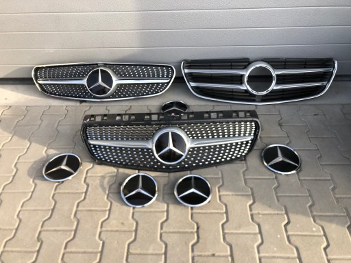 GRILL EMBLEMAT MERCEDES W176 W447 W217 A1768881160 A0008880500 ...