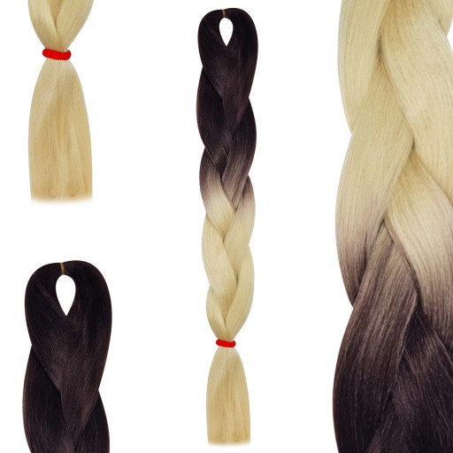 Włosy Syntetyczne Henlon Proste Na Warkoczyki Ombre Brąz Blond #5/0809 (5906293628394) • Cena ...