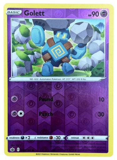 Pokemon TCG kártya | Golett (CRE 065/198) | Chilling Reign | Gyakori ...