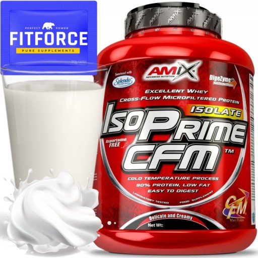 Naturalne Białko Izolat 90% AMIX ISOPRIME CFM 1kg Odżywka białkowa WPI ... Naturalne Białko Izolat 90% AMIX ISOPRIME CFM 1kg Odżywka białkowa WPI ...