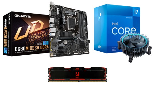 Zestaw Intel i7-12700F + GIGABYTE B660M + 32G 3200 - Sklep Zestaw Intel i7-12700F + GIGABYTE B660M + 32G 3200 - Sklep