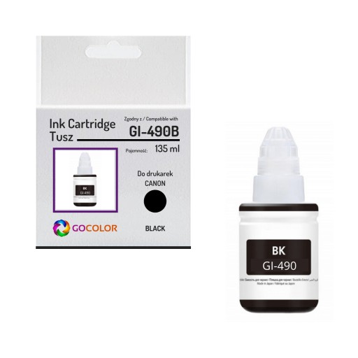 100% NEW Tusz GI-490B GI490B GI-490 GI490 do CANON Pixma G1400 - Sklep ...