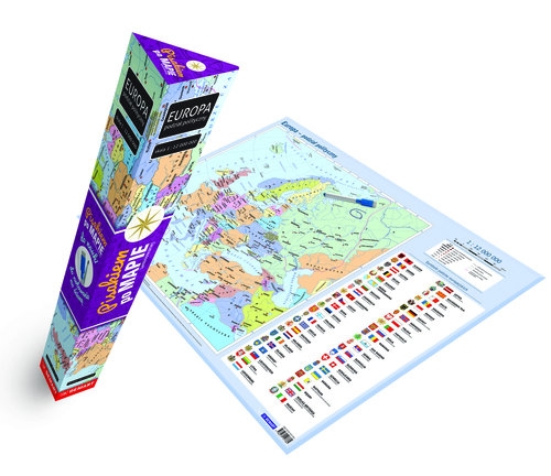 Europa mapa polityczna PLAKAT Praca zbiorowa - 17.70PLN - Allegro - Raty 0%, Darmowa dostawa ze ...