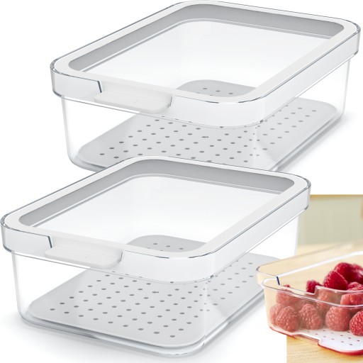 Organizer pojemnik do lodówki na sery wędliny warzywa 1,2 L CAUMA Rotho (5903766918365) • Cena ...