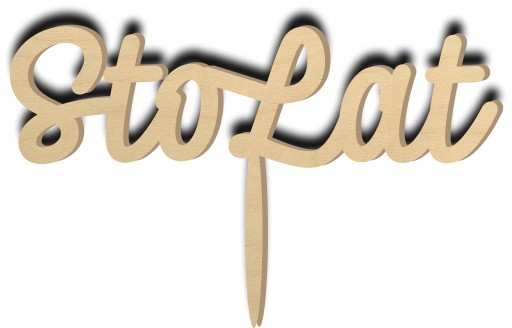 TOPPER TOPER NA TORT URODZINY sto lat • Cena, Opinie • Dekoracje tortów i ciast 13979810386 ...