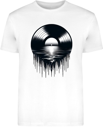 Tričko pro hudbu Dj techno hip hop Vinyl melting Gramofon R-XL A594 za ...