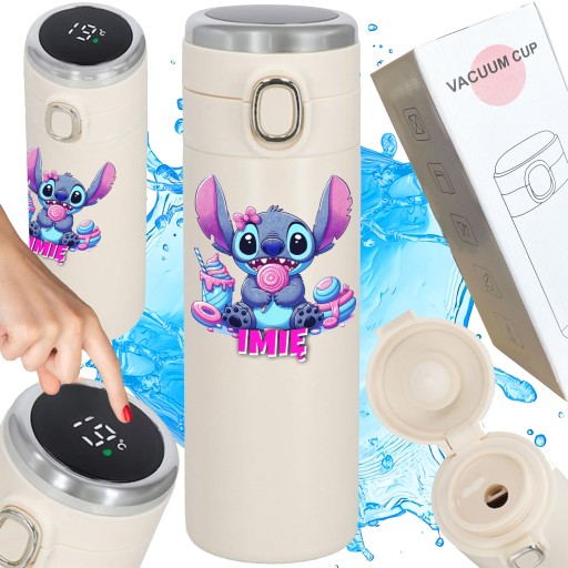 KUBEK TERMICZNY LED TERMOS LILO I STICH STITCH DLA DZIECKA MIKOŁAJ IMIĘ - DLA DZIECKA KUBEK ...