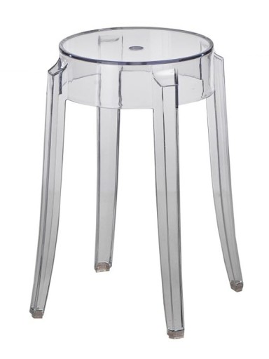 TABORET OKRĄGŁY PRZEZROCZYSTY TRANSPARENTNY STOŁEK (5904365148917 ...