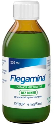 Lek TEVA Flegamina Classic mięta syrop bez cukru 200 ml (5909990881987 ...