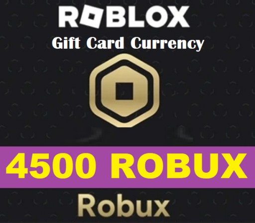 ROBLOX KÓD PRO 4500 ROBUX 4500RS ROBUXŮ ROBUXY GIFT CARD MĚNA KÓD KARTA ...
