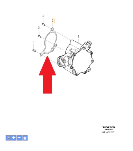 Uszczelka pompy vacuum Volvo V40, V70, XC70, XC40 31430547 za 70 zł z ...