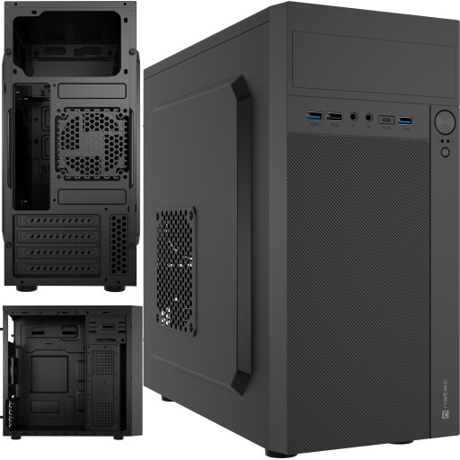 Obudowa PC NATEC Helix USB-C MATX Mini Tower Czarna w Luboń - Sklep ...