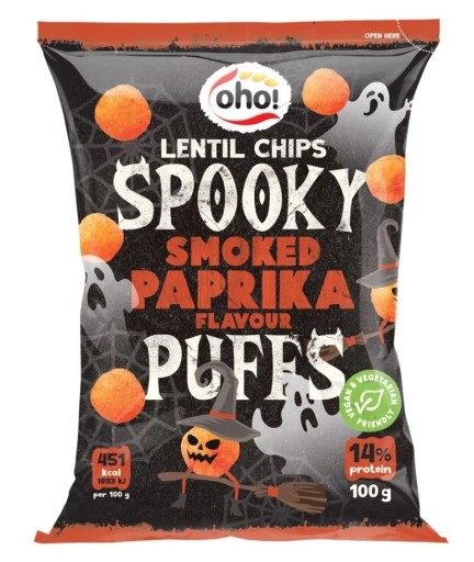 Oho piros lencse chips paprika ízű 100g za 580.00HUF-ért - Allegro