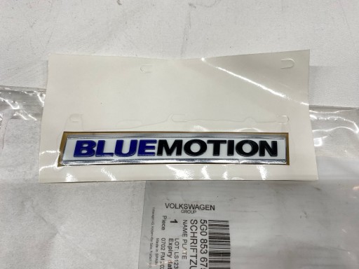 LOGO EMBLEMAT NAPIS VW GOLF VII SPORTSVAN BLUEMOTION za 99.00PLN z ...
