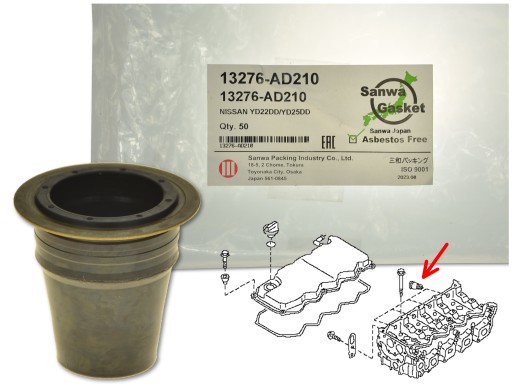 USZCZELNIACZ WTRYSKIWACZA SANWA JAPAN 13276-AD210 SANWA za 17,99 zł z ...