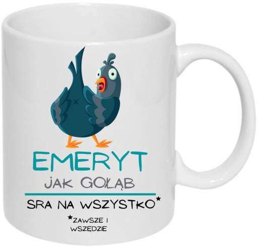 Kubek ceramika 330 ml Kubek śmieszne, śmieszny prezent dla emeryta, dla niego, kolegi, taty ...