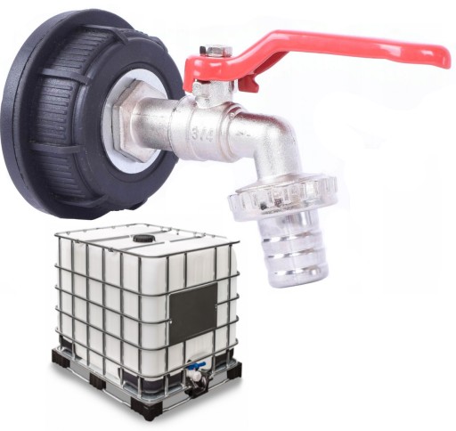 KRAN KRANIK ZAWÓR ZBIORNIK 1000L Zestaw do Mauzera • Cena, Opinie • Złączki i końcówki ...