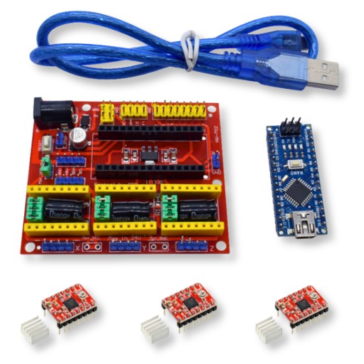Zestaw do sterowania Drukarką 3D Stepsticki A4988 - Shield z Arduino Nano - Sklep, Opinie, Cena ...