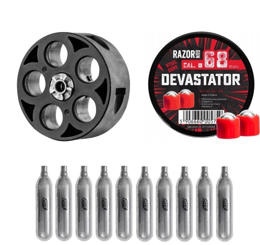 40 KUL DEVASTATOR 10 CO2 MAGAZYNEK RAM T4E HDR 68 - 2.4717.1 - 14340304045 - Allegro.pl