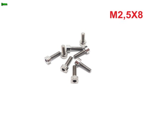M2,5X8 ŚRUBA IMBUSOWA DIN 912 ISO 4762 TYTANOWA ŚRUBY TYTANOWE GRADE 5 • Cena, Opinie - Allegro