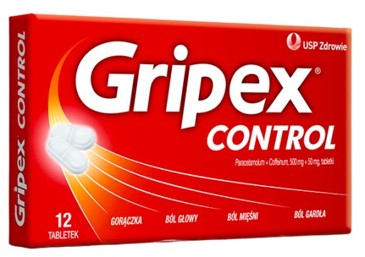 Gripex Control lek na objawy przeziębienia 12 tab. (5909990636990) • Cena, Opinie ...