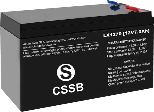 AKUMULATOR BEZOBSŁUGOWY AGM 12V 7Ah DO ZABAWKI AUTKA UPS ALARM KOSIARKI - Sklep, Opinie, Cena w ...