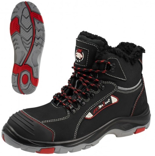 Buty trzewiki robocze z podnoskiem ocieplane zimowe skóra BTnred oc S1 42 (5907791440402) • Cena ...