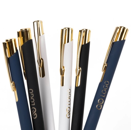 DŁUGOPISY REKLAMOWE Z GRAWEREM LOGO GOLDEN 50 SZT (5905711003546 ...