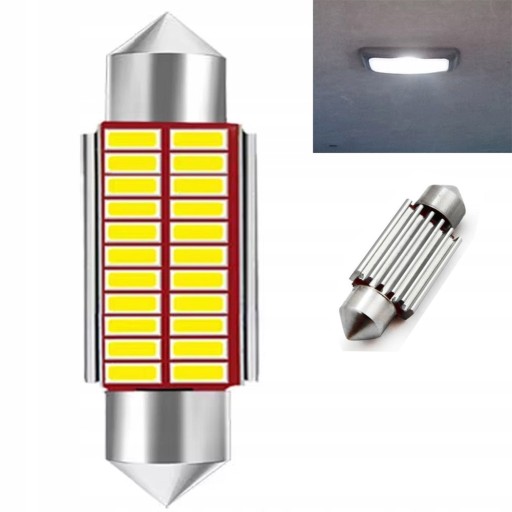 RURKA C3W C5W C10W LED ŻARÓWKA DIODA DRZWI TABLICY PODSUFITKI CANBUS 39mm 5410329394349 za 7 ...