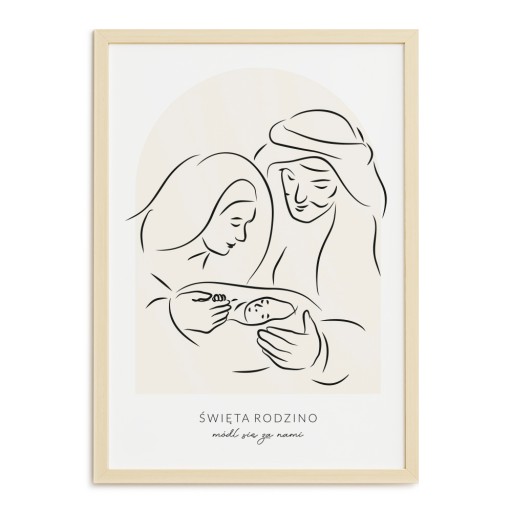 Plakat ŚWIĘTA RODZINA bez ramy 29,7 x 42 cm • Cena, Opinie • Plakaty 12425244099 • Allegro