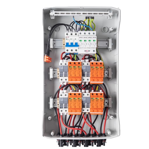 ROZDZIELNICA PV 1000V DC/AC 4 STRINGI FOTOWOLTAIKA (ROZDZIELNIA OGRANICZNIK ROZŁĄCZNIK 1000V ...