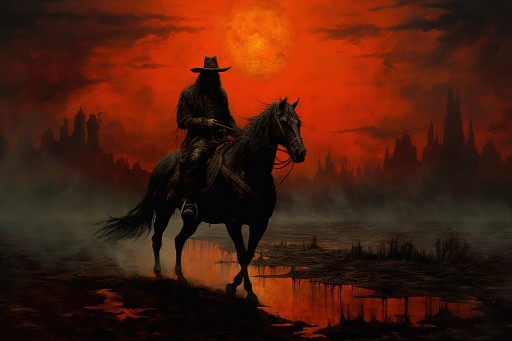 Obraz Zdzisław Beksiński Style Jeździec Surrealizm • Cena, Opinie ...