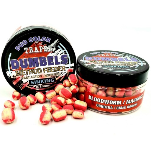 Przynęta Method Feeder Dumbels Traper Duo Sinking Ochotka/Białe Robaki 8mm - 5902216506091 ...