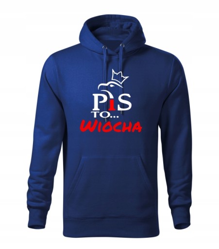 Bluza z kapturem ANTY PIS PiS to wiocha Kaczor 15496854808 - Allegro.pl