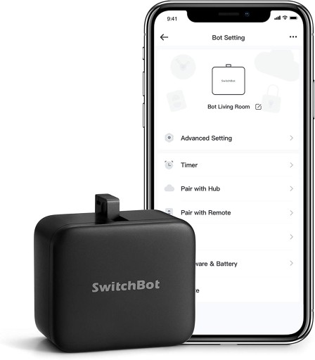 Przełącznik Switchbot Bluetooth BOT SMART MINI WŁĄCZNIK CZARNY ...
