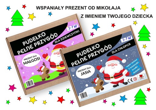 Świąteczne pudełko pełne przygód dla dziewczynki z imieniem Twojego ... Świąteczne pudełko pełne przygód dla dziewczynki z imieniem Twojego ...
