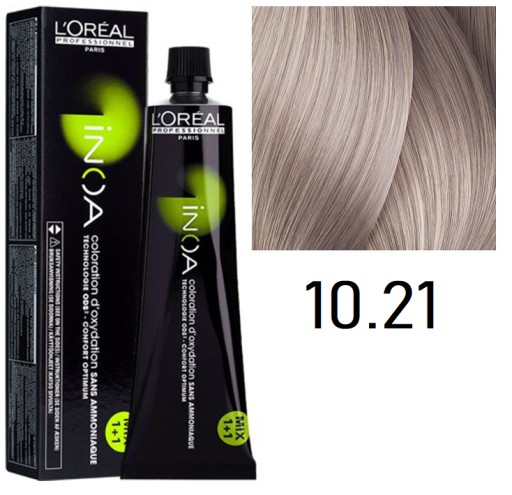 LOREAL INOA FARBA DO WŁOSÓW BEZ AMONIAKU Nr 10.21 13619802125 - Allegro.pl