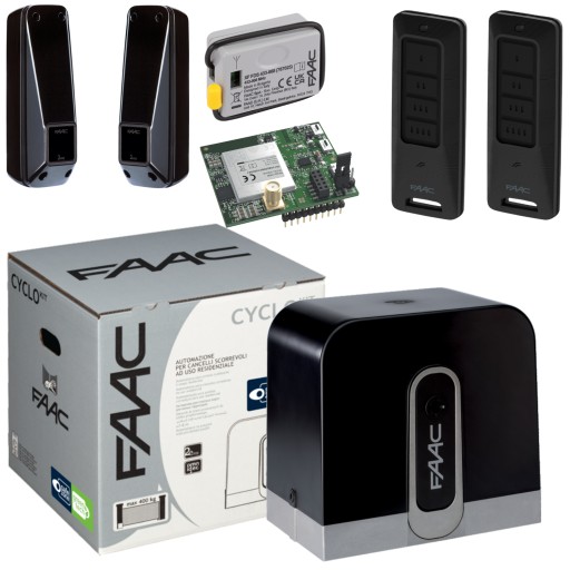 FAAC CYCLO C720+ WiFi Blebox+ PILOT XT4 FDS 2ks pohon posuvné brány za 14342.00CZK - Allegro