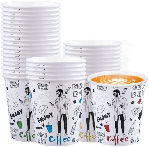 Kubki papierowe do kawy jednorazowe 300ml nie przeciekające - NEW DAY ...