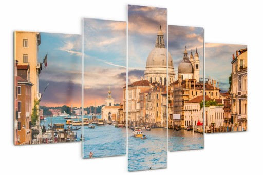Obraz szklany tryptyk do salonu Wenecja Włochy • Cena, Opinie • Obrazy 12361573320 • Allegro