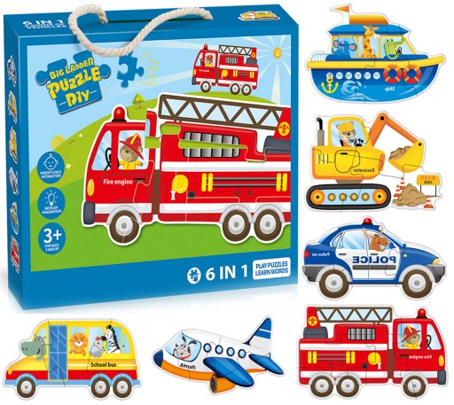 PUZZLE POJAZDY 0390 auta mata edukacyjna samolot autobus piankowe ... PUZZLE POJAZDY 0390 auta mata edukacyjna samolot autobus piankowe ...