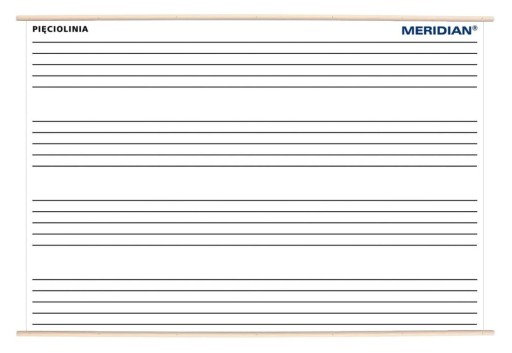 TABLICA PIĘCIOLINIA PLANSZA EDUKACYJNA DO MUZYKI DREWNIANE PÓŁWAŁKI ...
