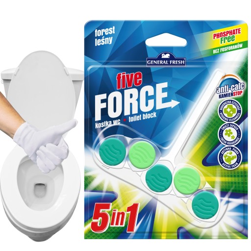 General Fresh Five Force Kostka do WC 50g las (5900785171016) • Cena ...