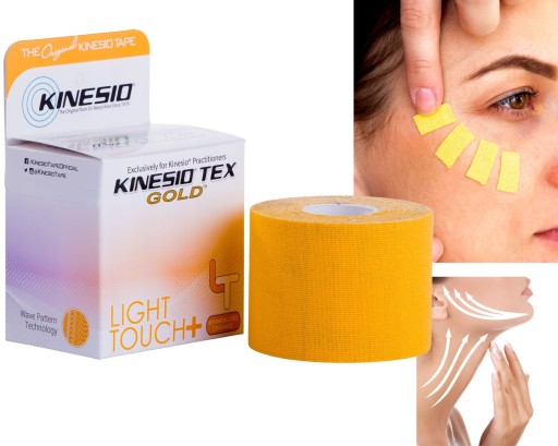 Taśma tejpy Kinesiotaping twarzy biustu lifting (858474006086) • Cena, Opinie • Taśmy do tapingu ...