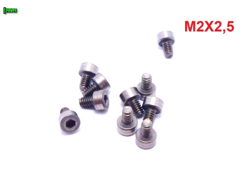 M2X2,5 ŚRUBA TYTANOWA IMBUSOWA DIN 912 ISO 4762 TYTAN GRADE 2 • Cena, Opinie - Allegro