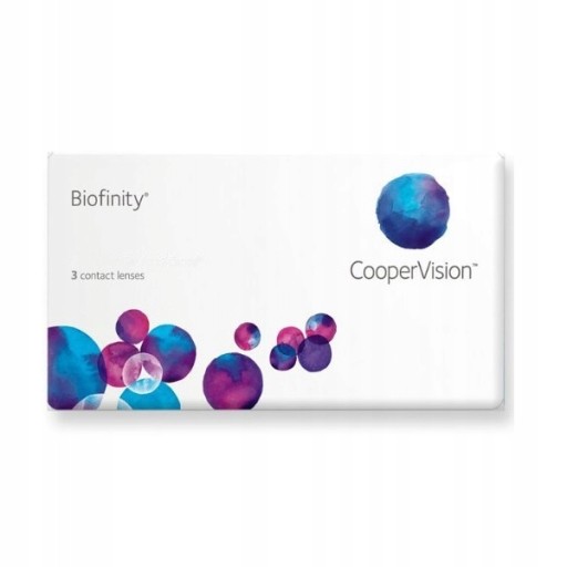 BIOFINITY 3 ks Mesačné šošovky. Dioptrie: -1,25 za 11.52EUR - Allegro