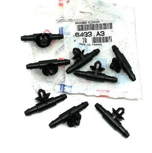 SPINKa ŁĄCZNIK PRZEWODÓW SPRYSKIWACZY CITROEN PEUGEOT 8 SZT 6433A3 OE ...