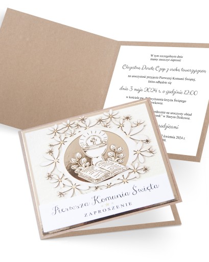 Zaproszenia Komunijne personalizowane z kopertą Holy Host Ornament ... Zaproszenia Komunijne personalizowane z kopertą Holy Host Ornament ...