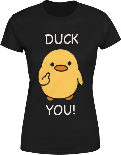 VICCES NŐI PÓLÓ KACSA FELIRATTAL DUCK YOU HUMOROS za 4545.00HUF-ért - Allegro